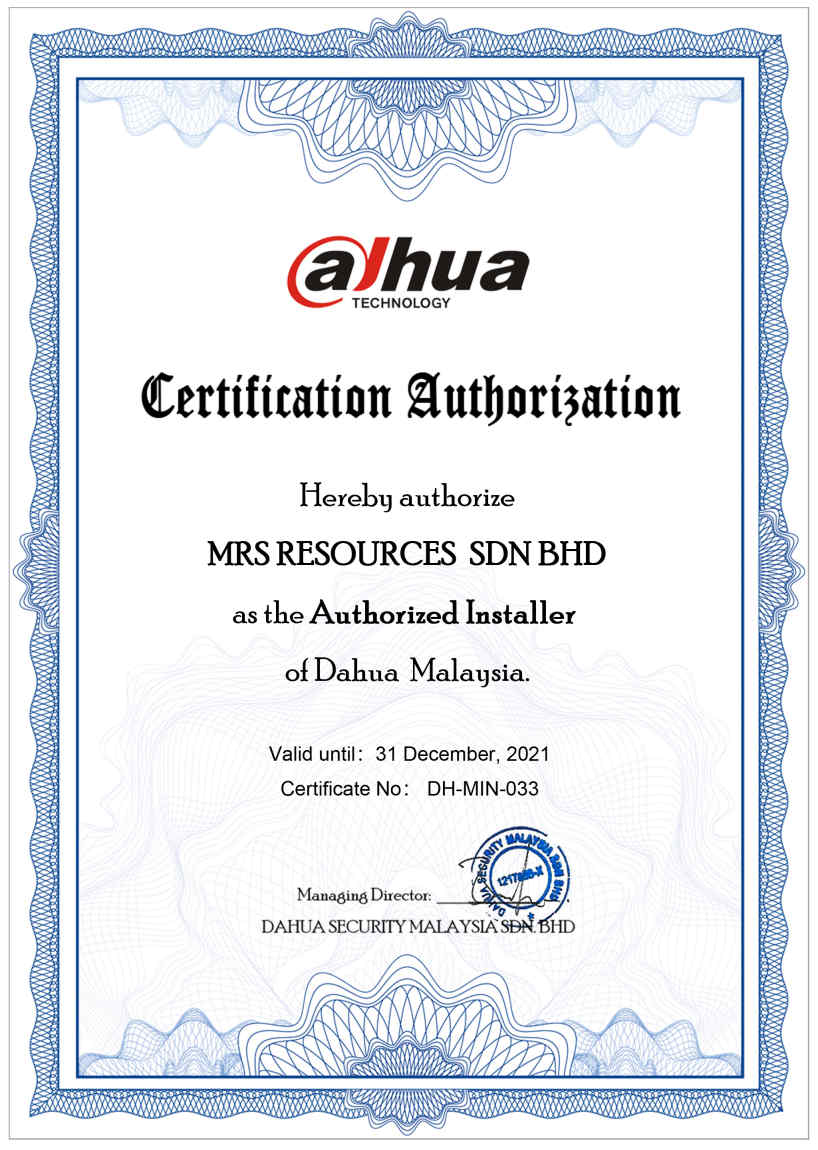 Certification – MRS RESOURCES